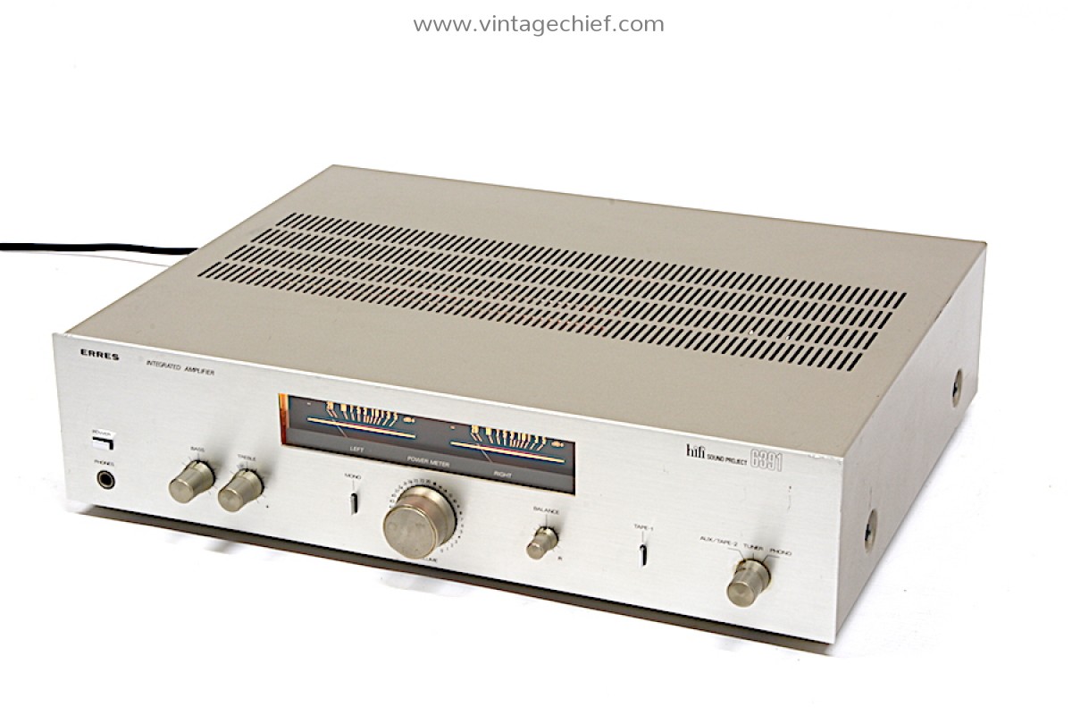 Erres Hifi Sound Project 6391 Amplifier | VU Meters | Vintage | Phono