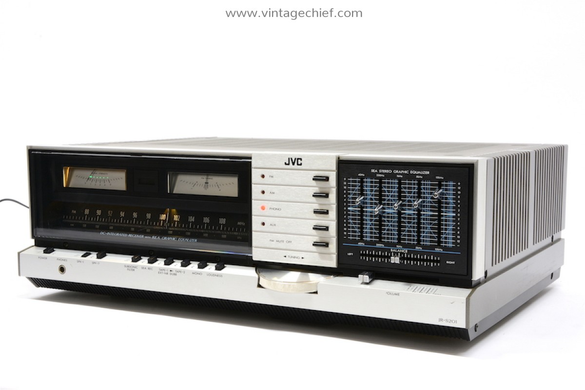 Big Vintage JVC JR-S201 FM / AM Stereo Receiver | 50 CM Width |Phono ...