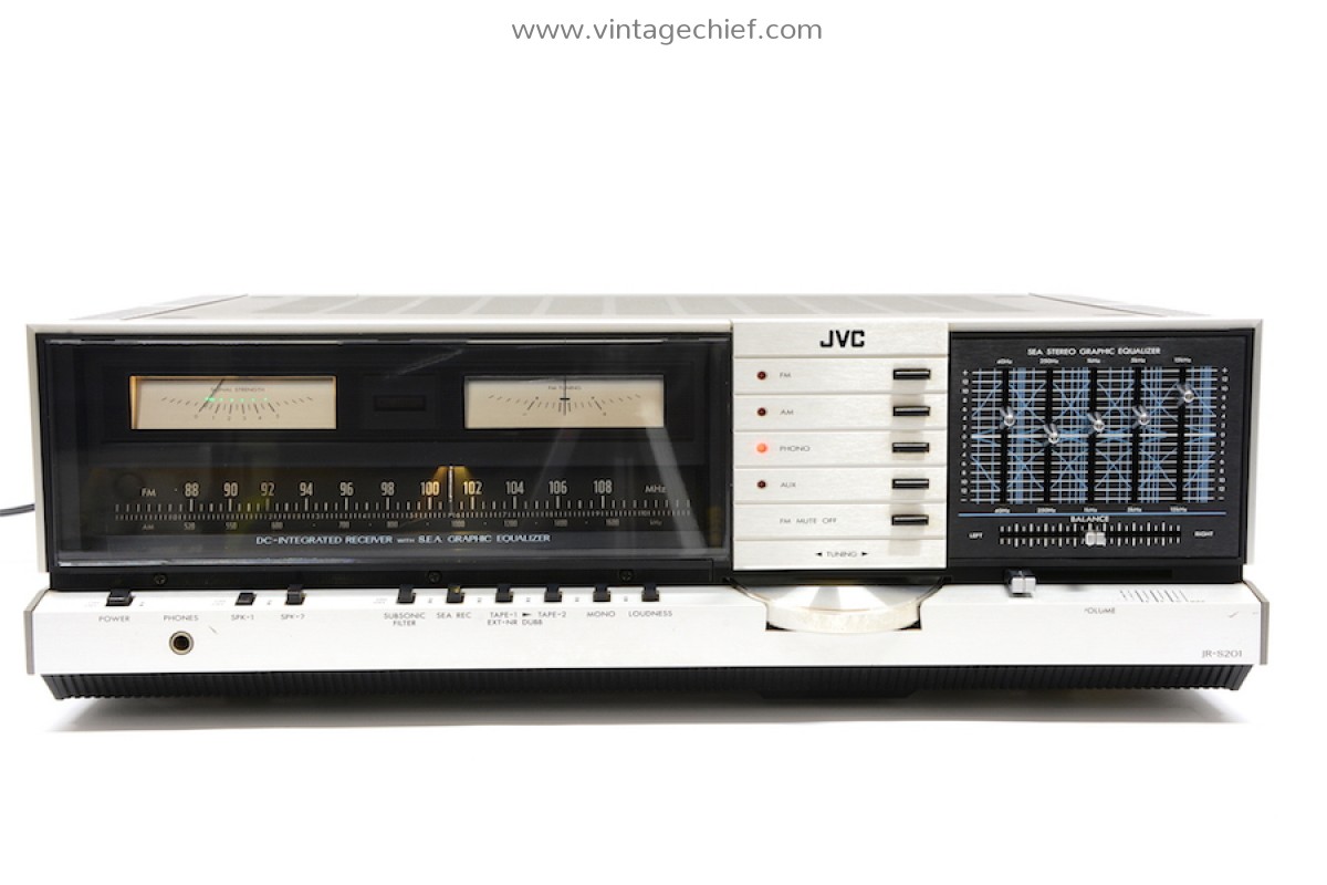 Big Vintage JVC JR-S201 FM / AM Stereo Receiver | 50 CM Width |Phono ...