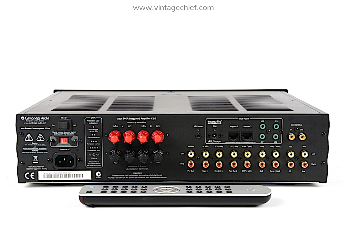 Cambridge Audio Azur 540A V2 Amplifier + Remote Control | 2 x 60 Watt