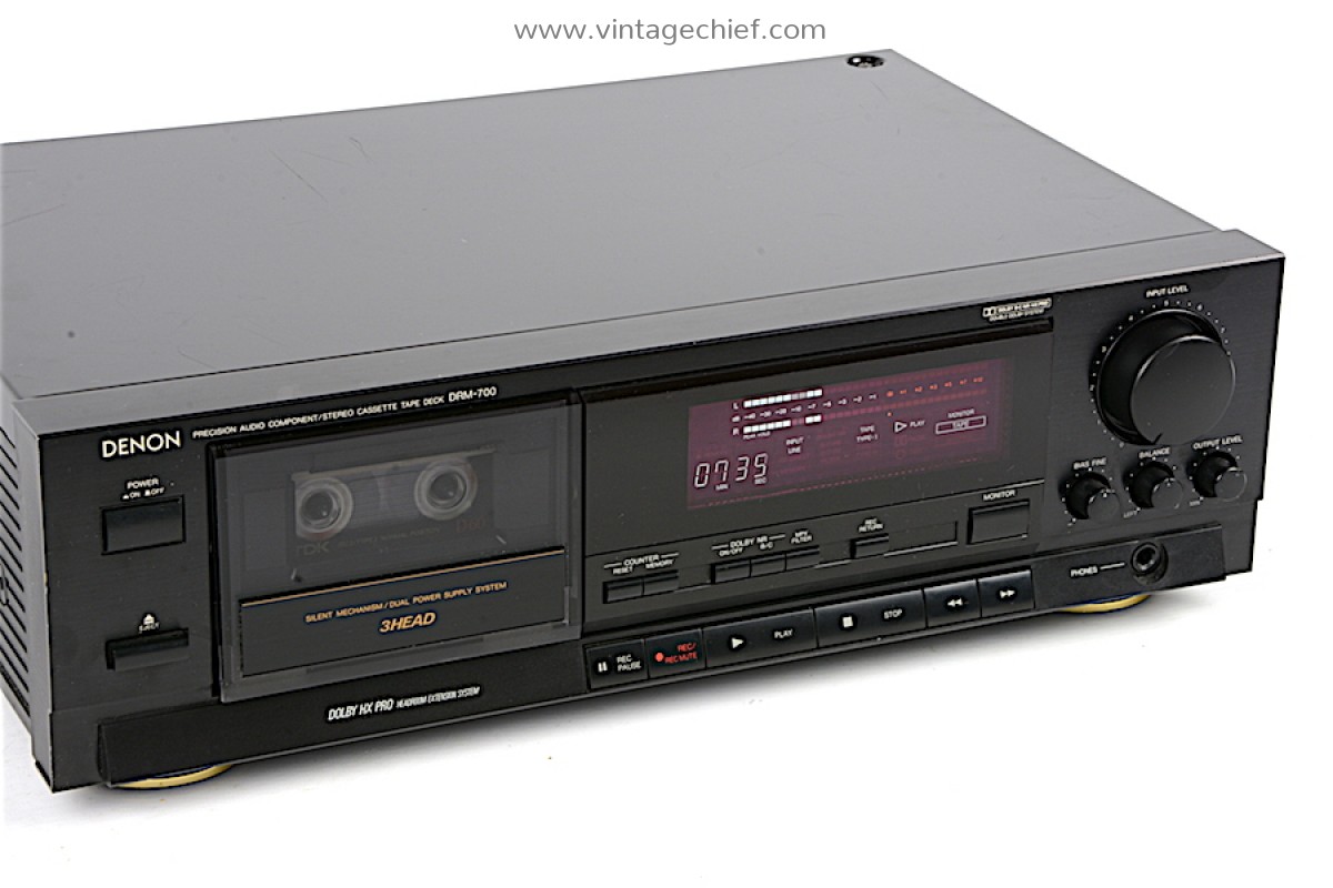 Denon DRM-700 Cassette Deck | 3 Head | Tape Deck