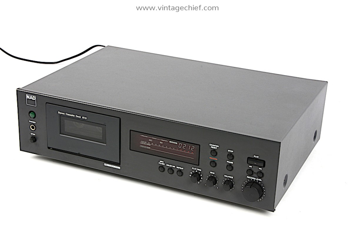 NAD 613 Cassette Deck + Original Manual | NAD 613 Tape Deck