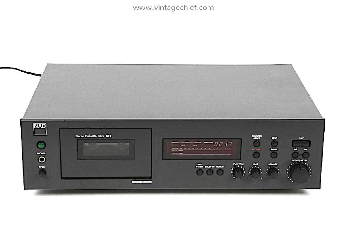 NAD 613 Cassette Deck + Original Manual | NAD 613 Tape Deck