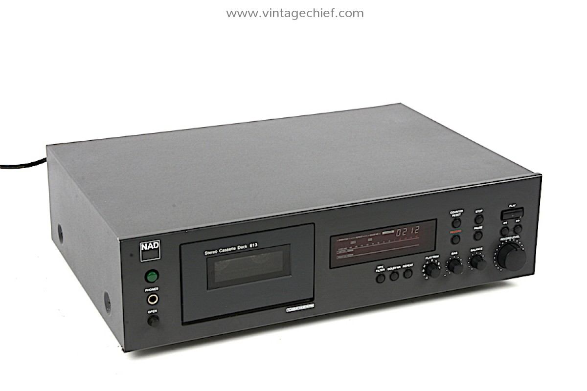 NAD 613 Cassette Deck + Original Manual | NAD 613 Tape Deck