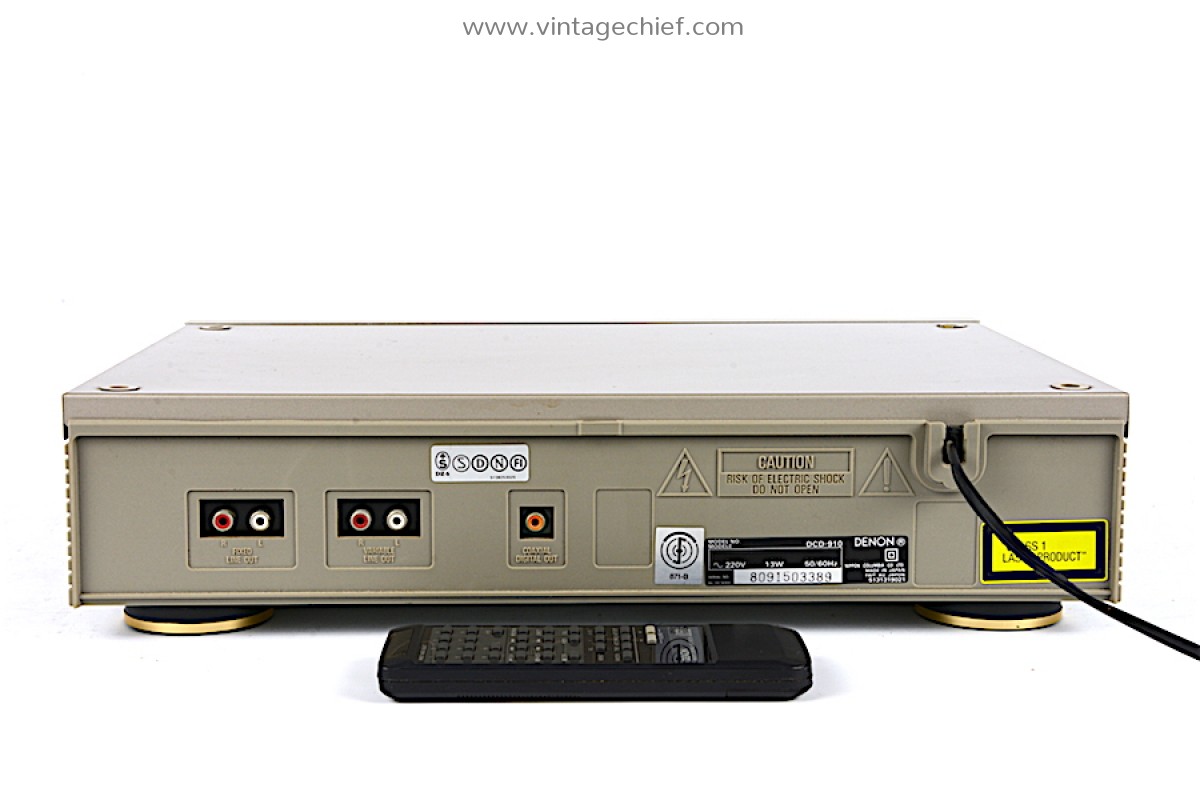 Denon DCD-910 CD player + Remote Control | Champagne | Cdplayer