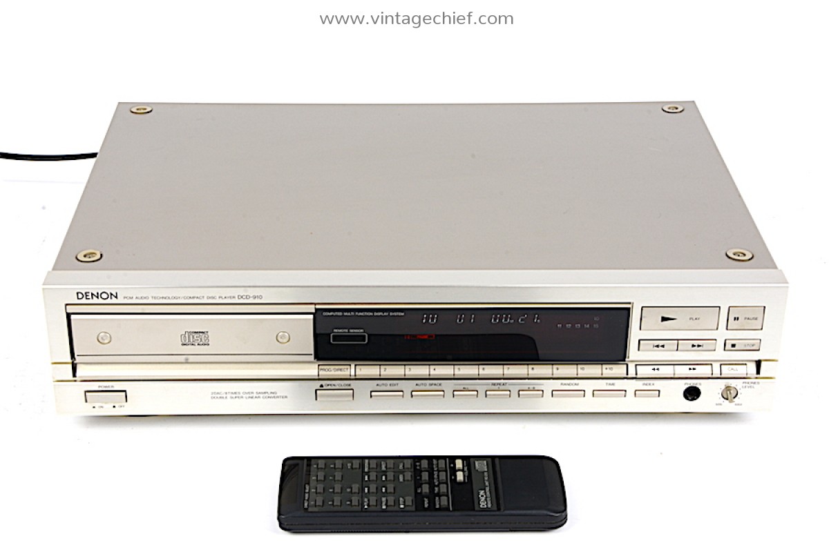 Denon DCD-910 CD player + Remote Control | Champagne | Cdplayer