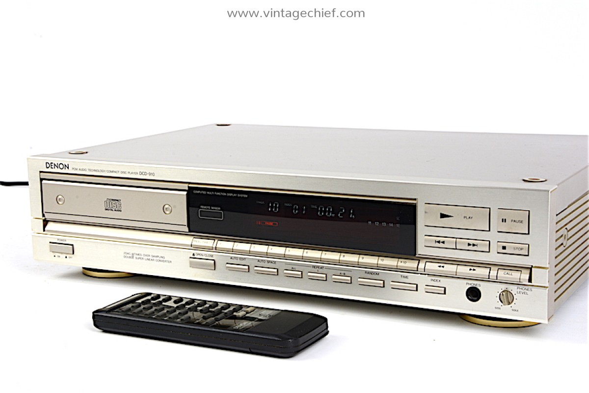 Denon DCD-910 CD player + Remote Control | Champagne | Cdplayer