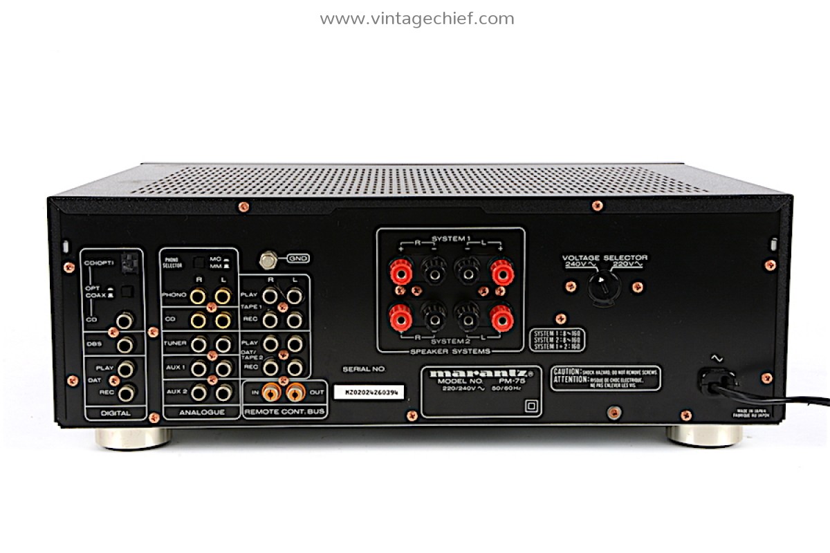 Marantz PM-75 Amplifier | TDA1541A D/A Converter | 2 x 100 Watt | Phono ...