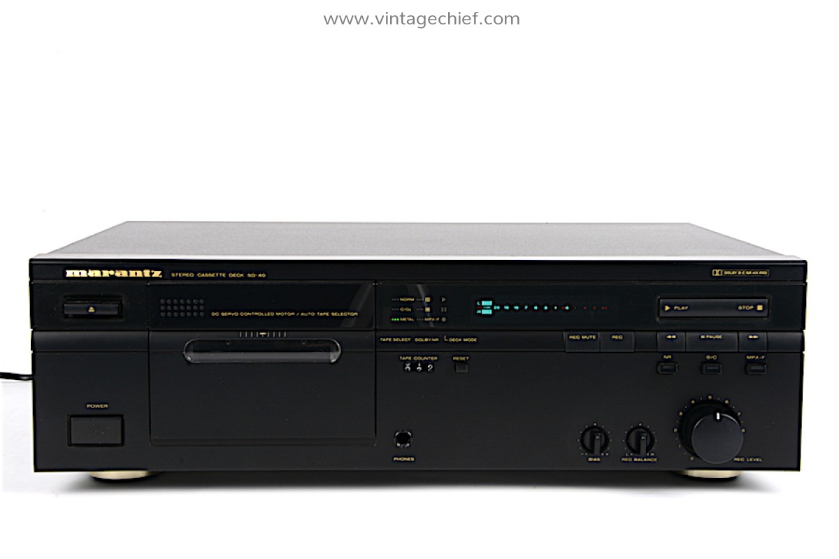 Marantz SD-40 Cassette Deck | Tape Deck | Dolby B and C Noise Reduction