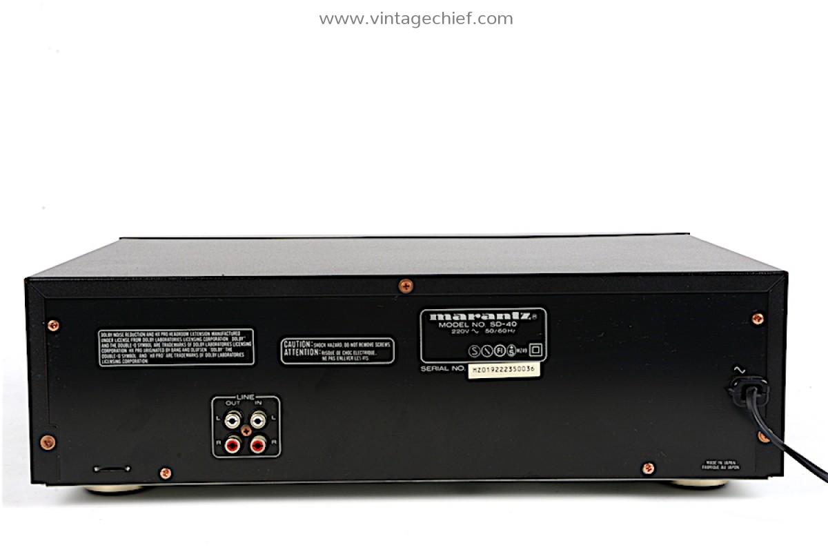 Marantz SD-40 Cassette Deck | Tape Deck | Dolby B and C Noise Reduction