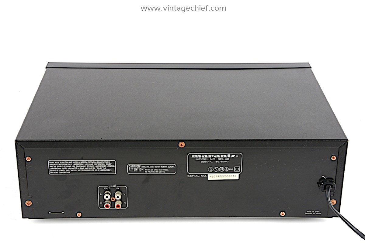 Marantz SD-40 Cassette Deck | Tape Deck | Dolby B and C Noise Reduction