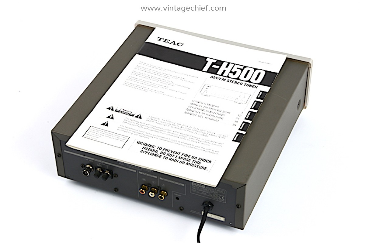 TEAC T-H500 FM AM RDS Tuner + Manual | TEAC Reference 500 Series ...