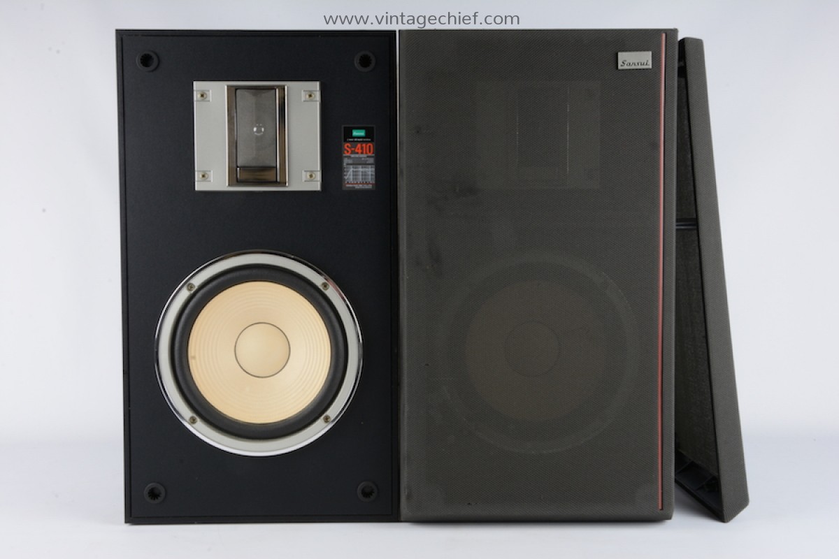 Sansui S-410 Speakers + Speakers Grills | Vintage | Loudspeakers