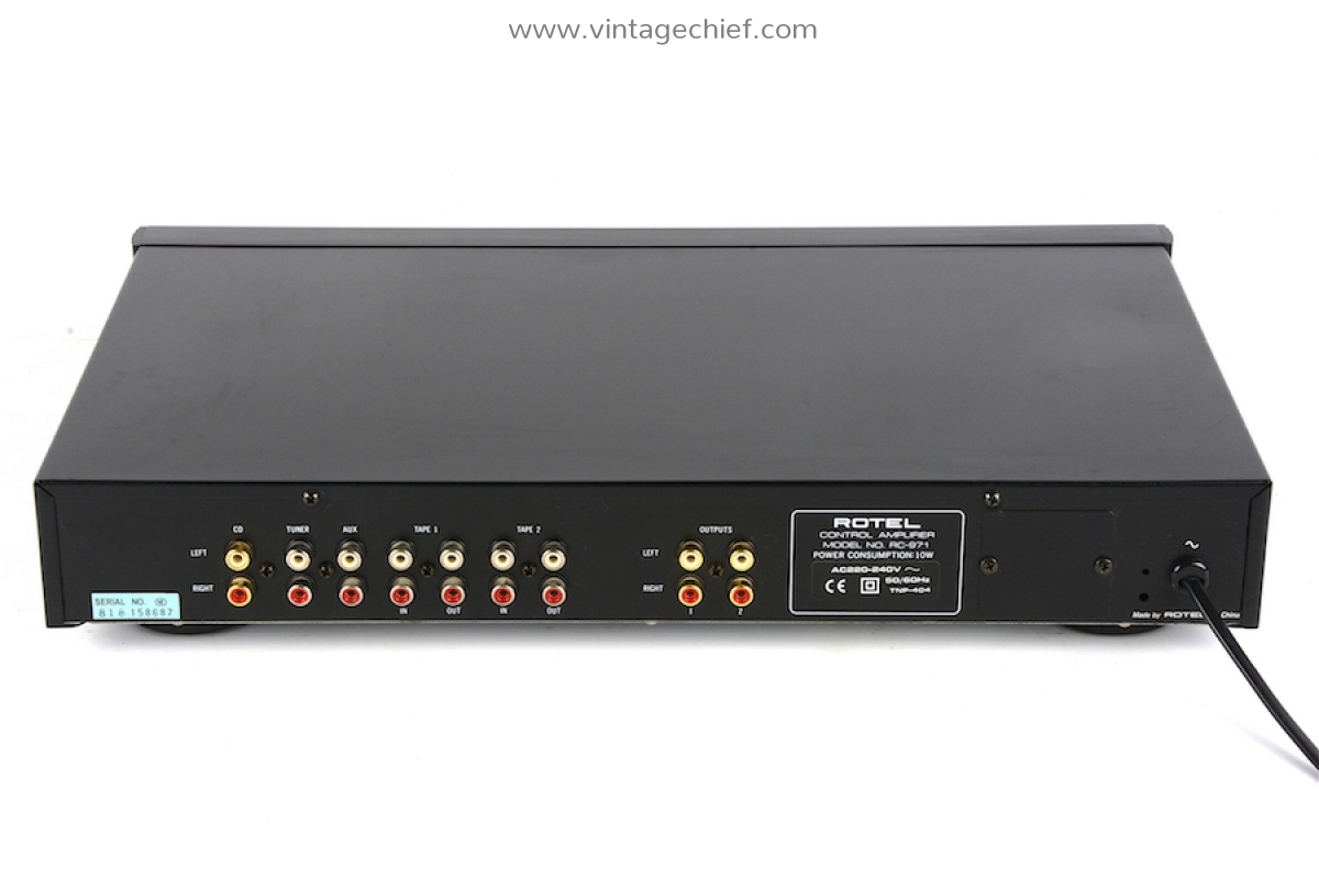 Audiophile Rotel RC-971 Preamplifier | 5 Line Inputs | Tone Control ...
