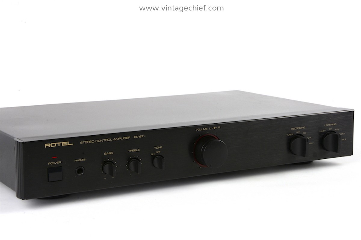 Audiophile Rotel RC-971 Preamplifier | 5 Line Inputs | Tone Control ...
