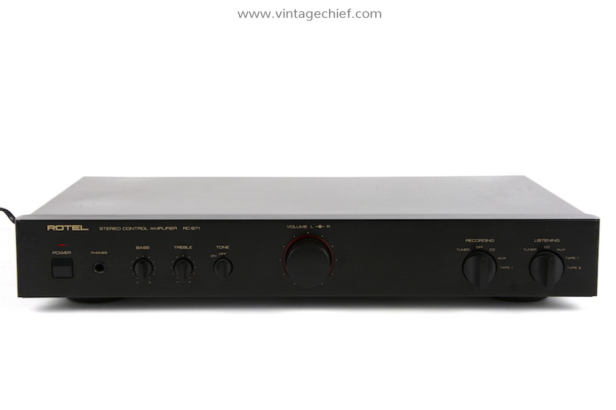 Audiophile Rotel RC-971 Preamplifier | 5 Line Inputs | Tone Control ...