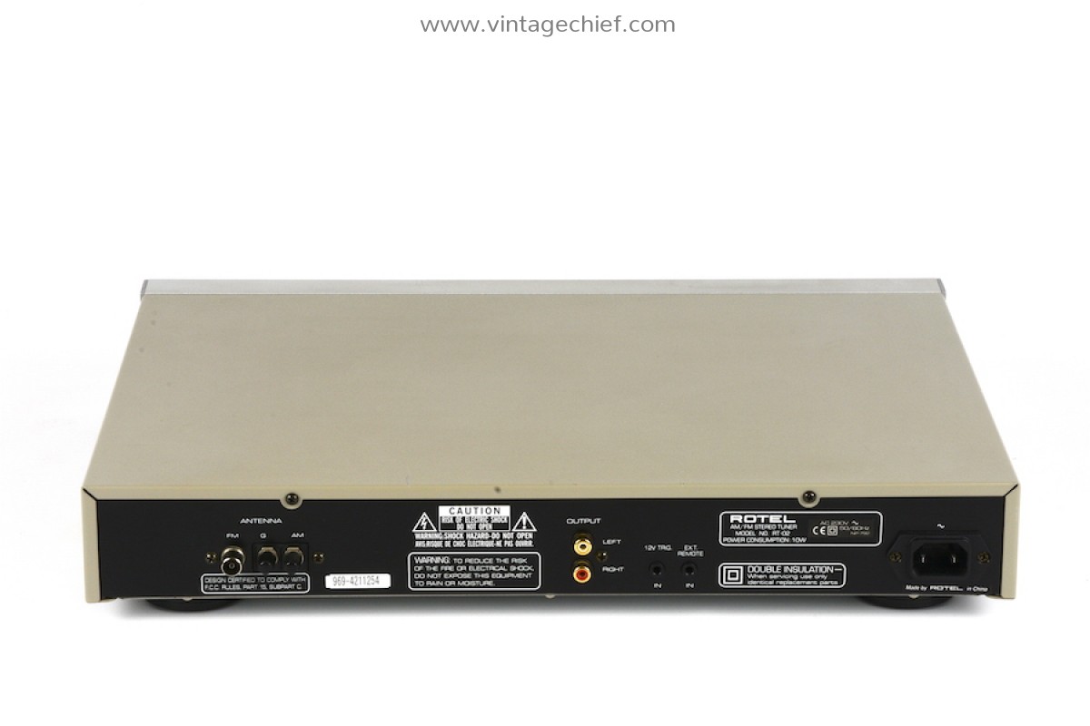 Rotel RT-02 FM / AM Tuner + Remote Control + Manual | Silver | RDS ...