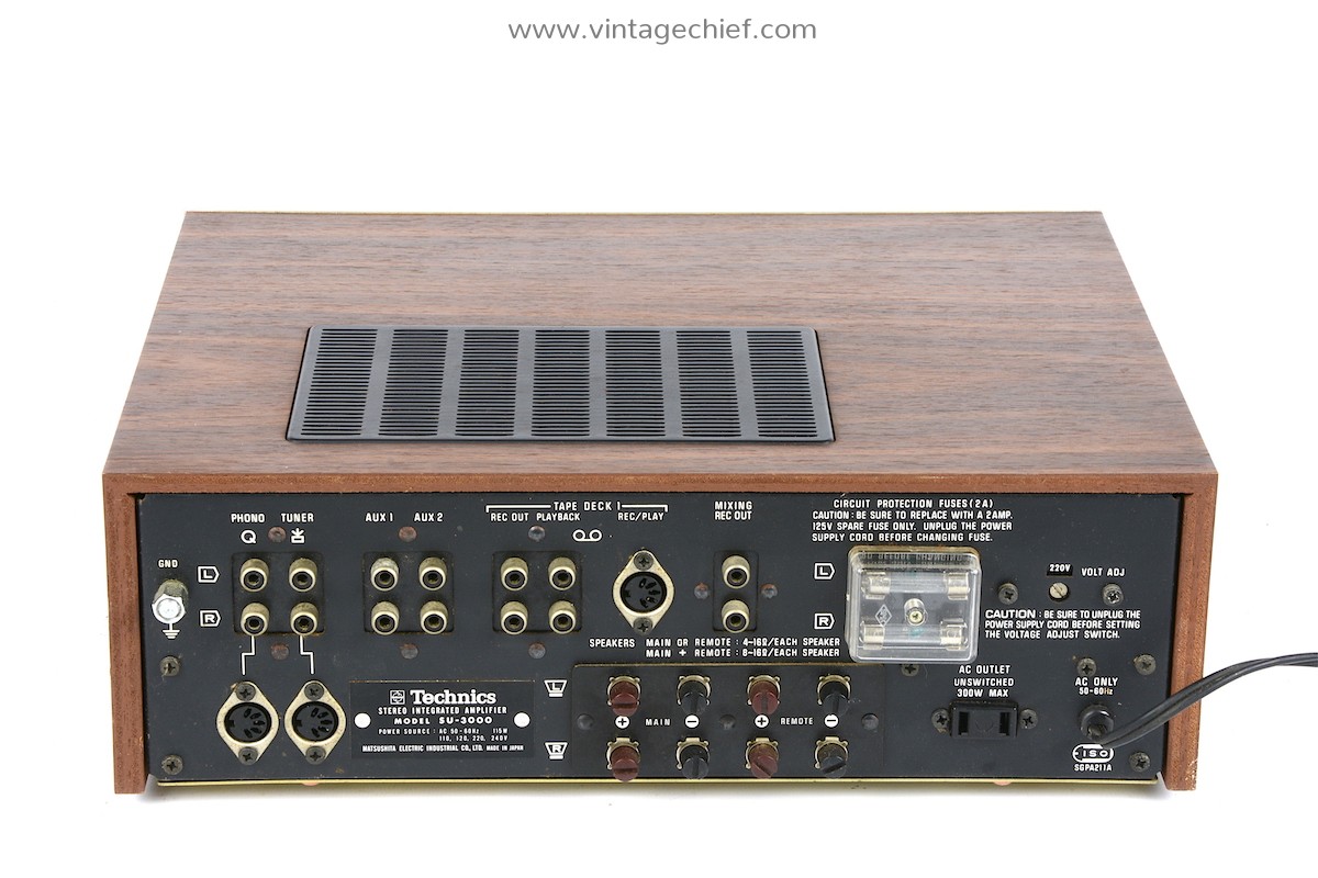 Technics SU-3000 Amplifier | Stereo | Wooden Case | Vintage | Phono