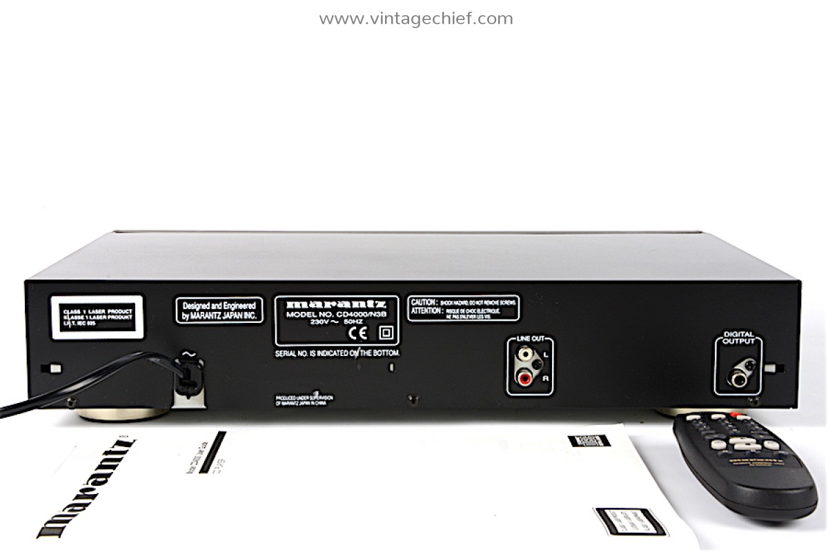 Marantz CD4000 CD Player + Marantz RC4000 Remote Control + Manual