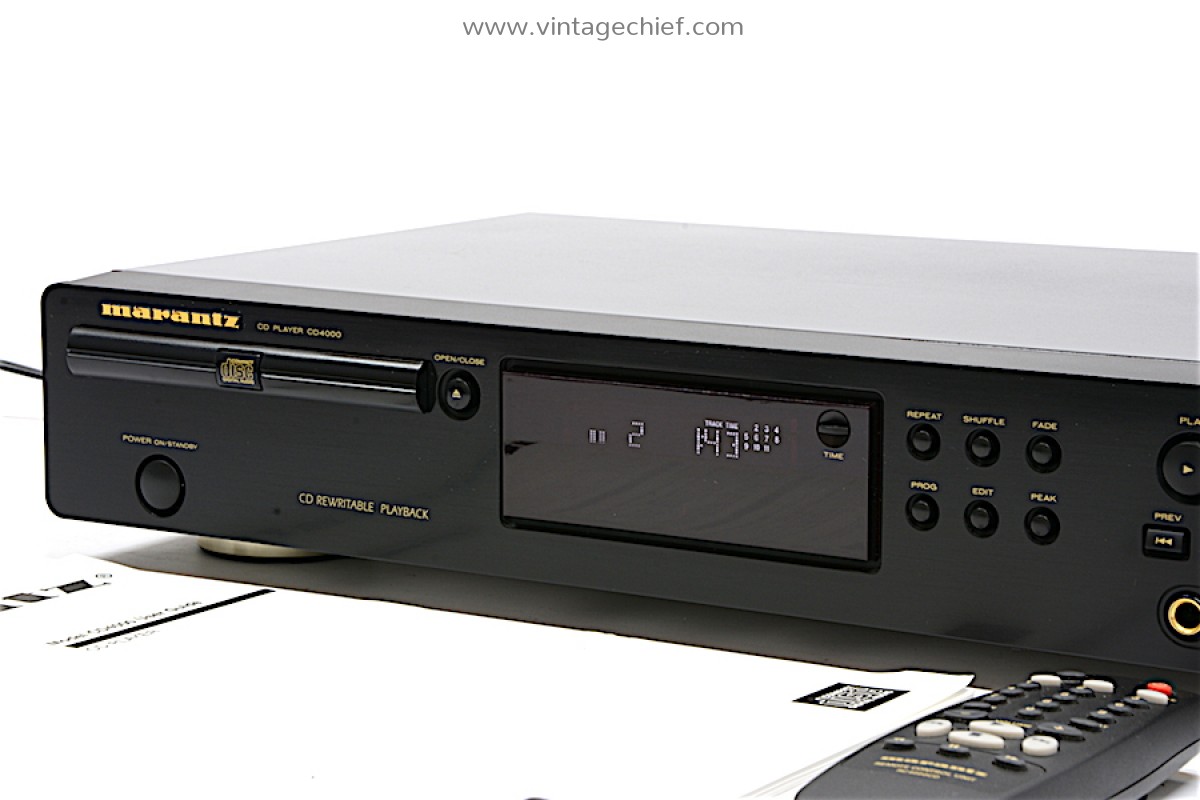 Marantz CD4000 CD Player + Marantz RC4000 Remote Control + Manual