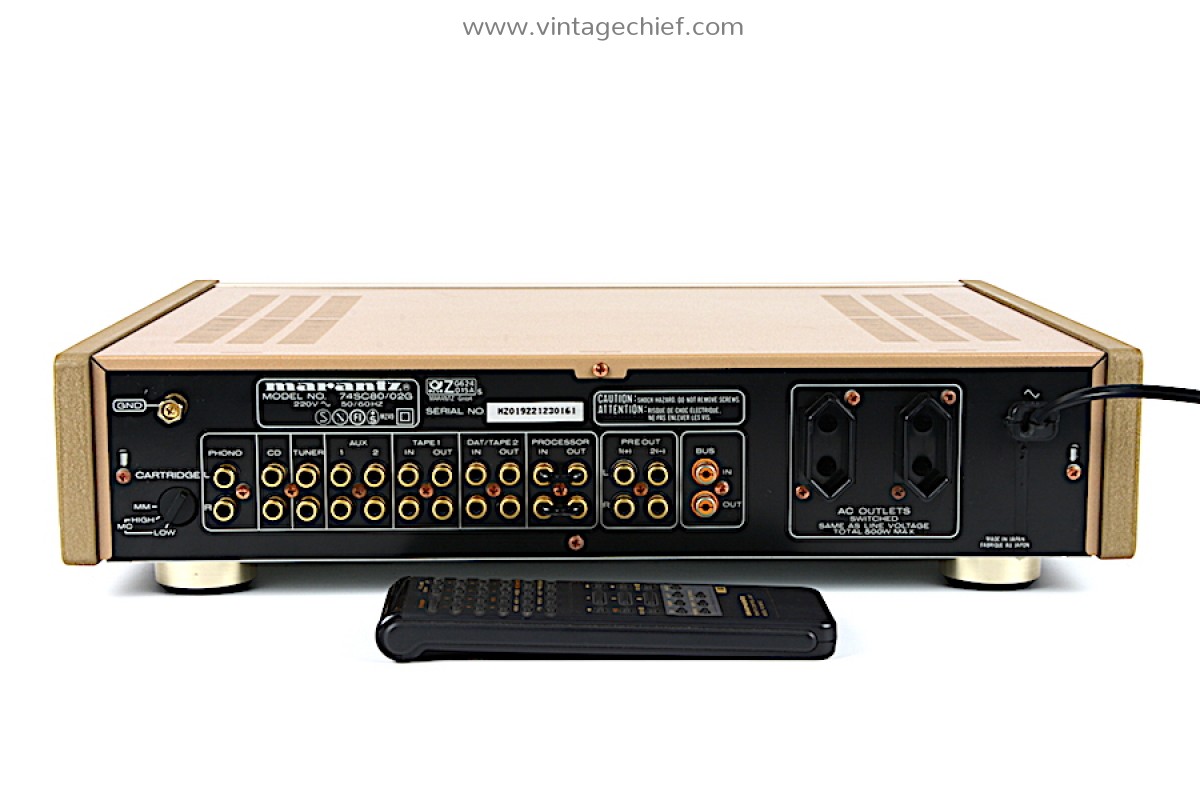 Marantz SC-80 Preamplifier + Remote Control | Phono MM MC | ZAMAC Side ...
