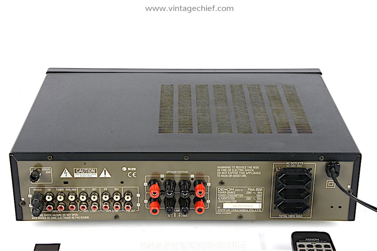 Serviced Denon PMA-655R Amplifier + Remote Control + Manual