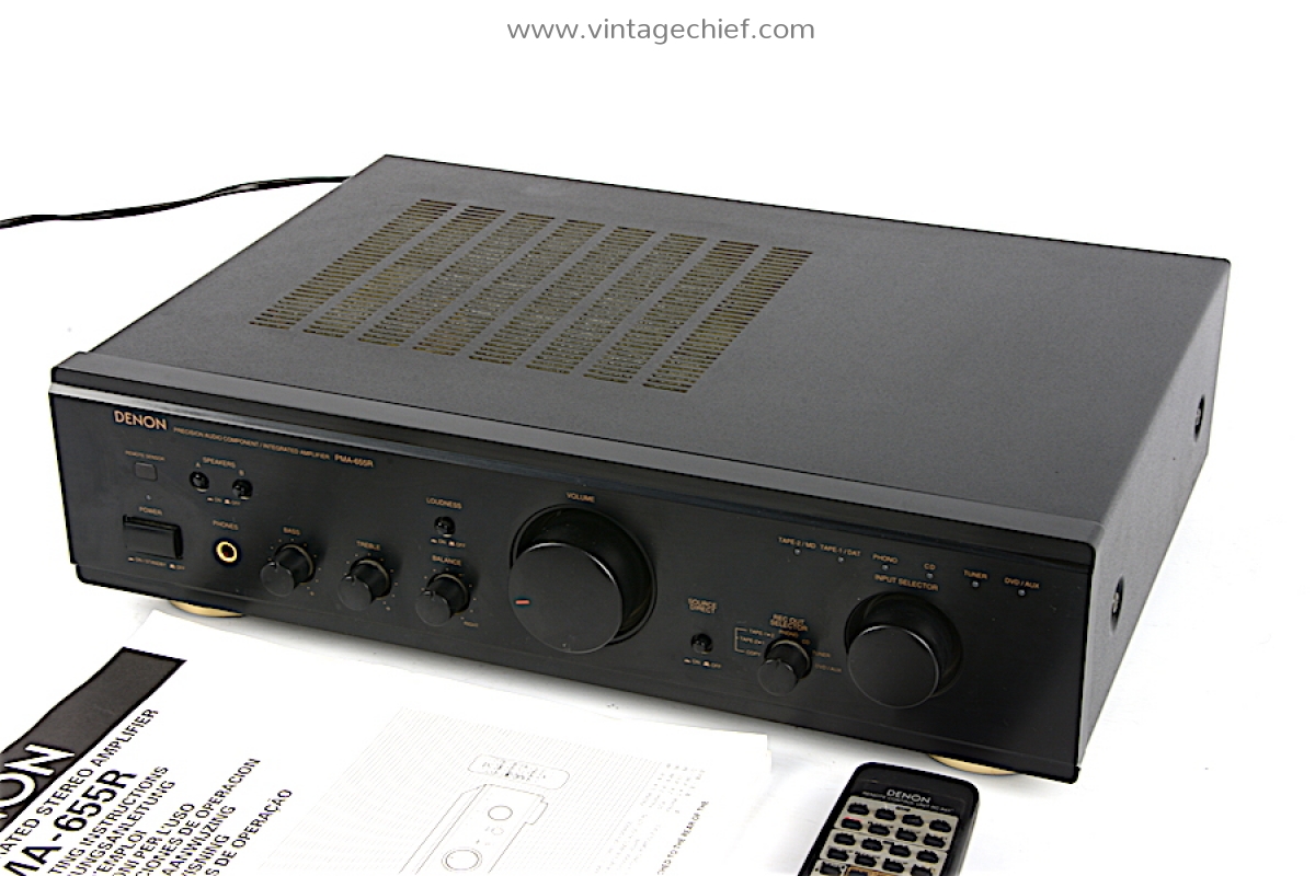 Serviced Denon PMA-655R Amplifier + Remote Control + Manual