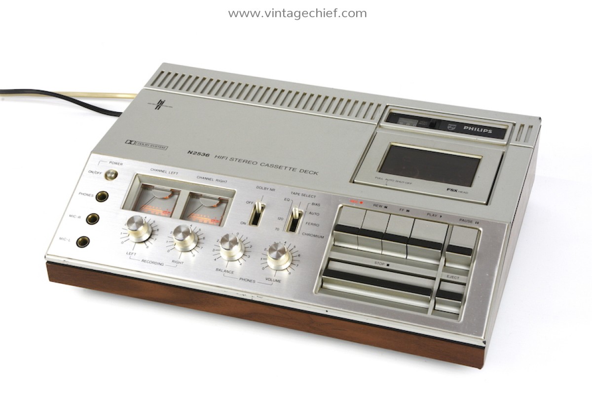 Philips N2536 Cassette Deck | VU Meters | Vintage