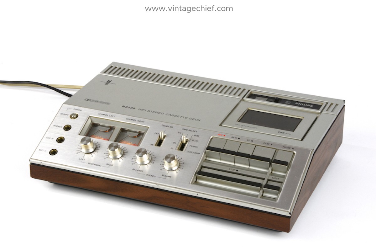 Philips N2536 Cassette Deck | VU Meters | Vintage