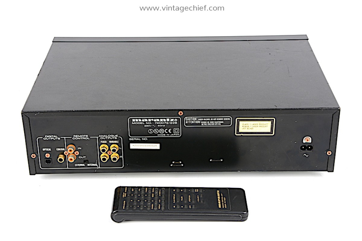 Marantz CD-72 MKII CD Player + Marantz RC-72CD Remote Control | Philips ...