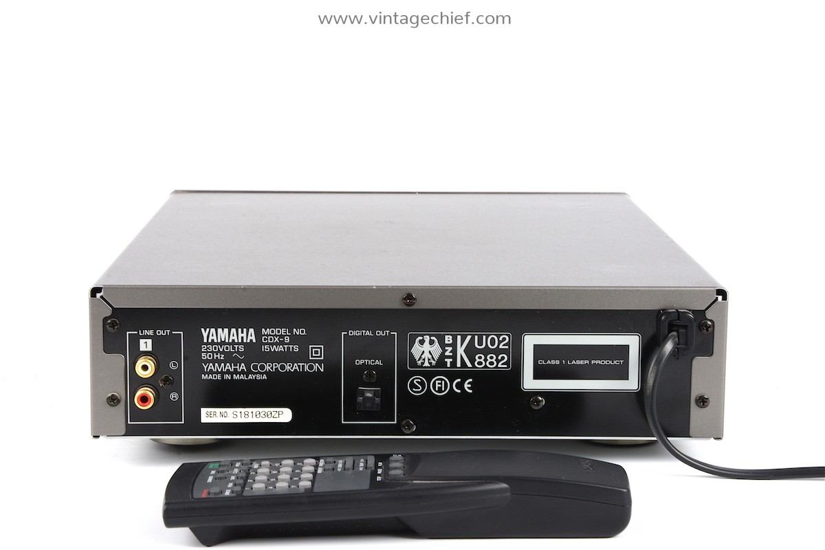 Yamaha CDX-9 CD Player + Remote Control | Titanium | Optical Digital Output