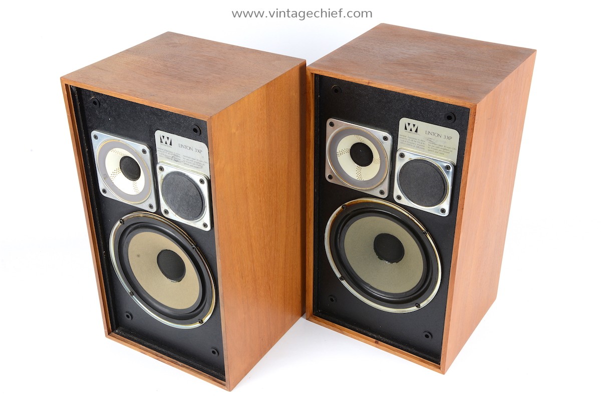 Wharfedale Linton 3XP Speakers + Speaker Grills | Wooden Case | Vintage ...