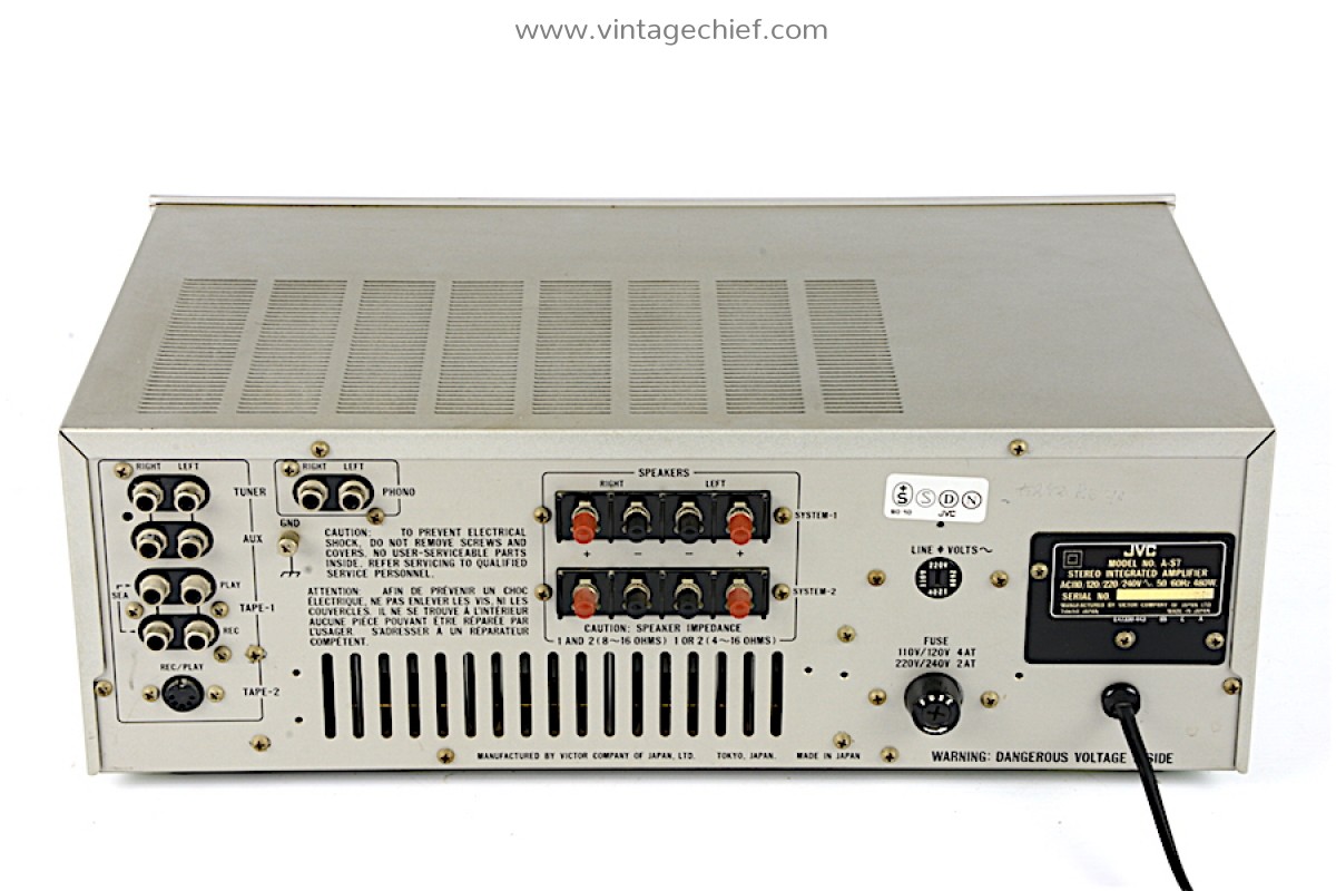 JVC A-S7 Amplifier | 2 x 50 Watt | Vintage | Phono | Stereo