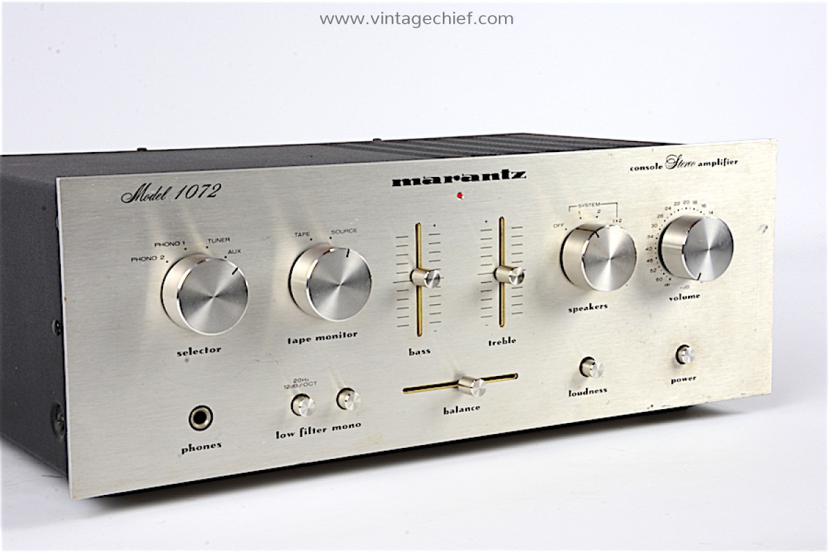 Marantz Model 1072 Amplifier | Vintage | 2 Phono Inputs | Stereo
