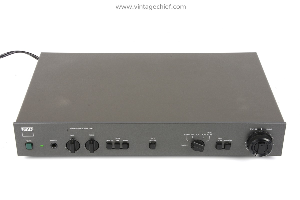 NAD 1240 Preamplifier | Stereo Preamp | Phono MM | Phono MC | Vintage