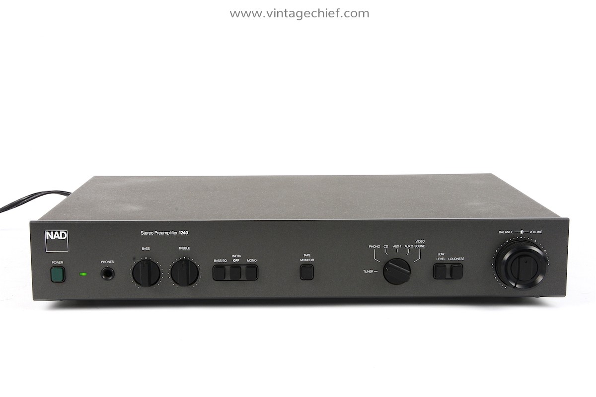 NAD 1240 Preamplifier | Stereo Preamp | Phono MM | Phono MC | Vintage