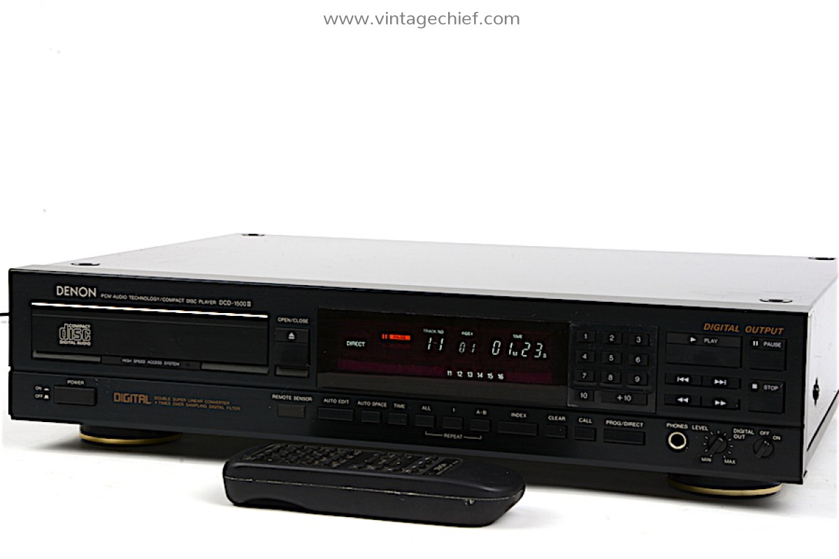 Denon DCD-1500 II CD Player + Remote Control | 9.3 KG | Denon Cdplayer