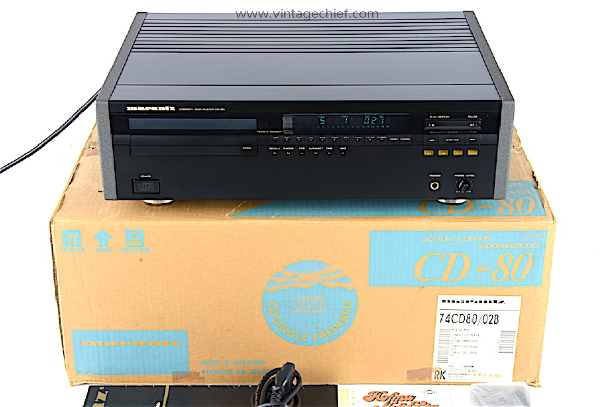 Boxed Marantz CD-80 CD Player + Marantz RC-80CD Remote Control + ZAMAC ...