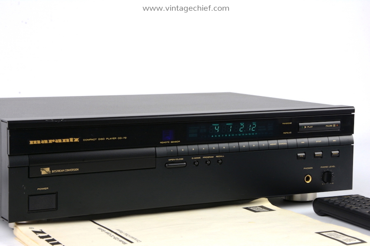 Marantz CD-72 CD Player + RC-72CD Remote Control + Manual
