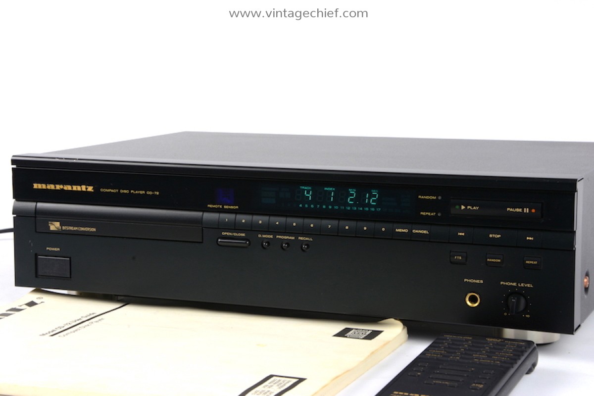 Marantz CD-72 CD Player + RC-72CD Remote Control + Manual