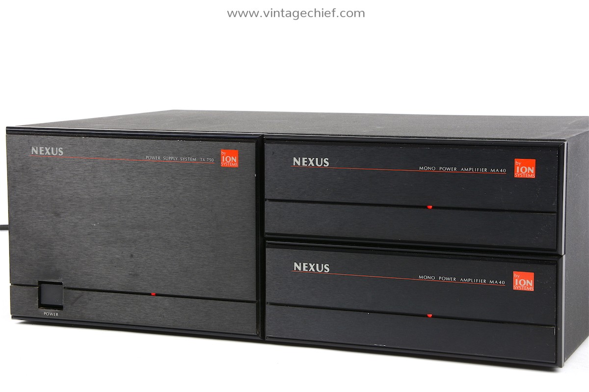 Ion Systems Nexus MA-40 Power Amplifiers (2x) + TX-750 Power Supply ...