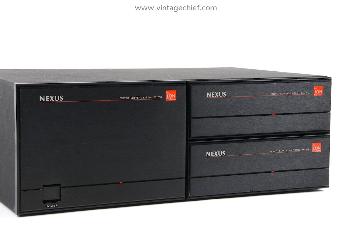 Ion Systems Nexus MA-40 Power Amplifiers (2x) + TX-750 Power Supply ...