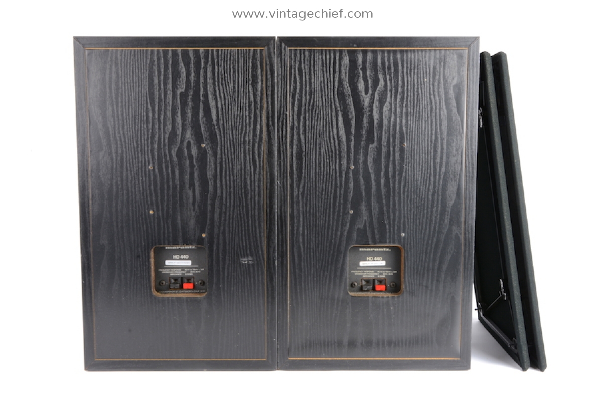 Vintage Marantz HD440 Speakers + Speaker Grills | Marantz Loudspeakers