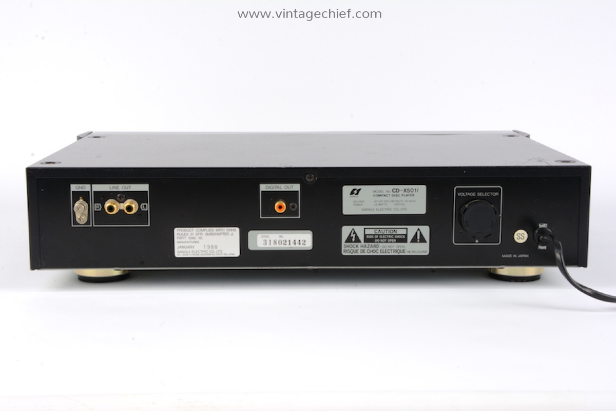 Audiophile Sansui CD-X501i CD Player | High Gloss Black