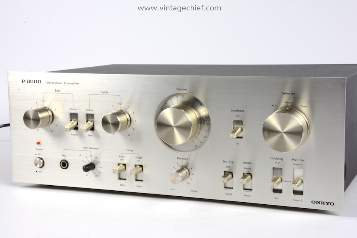 Vintage Onkyo P-8000 Stereo Preamplifier | Phono | Preamp