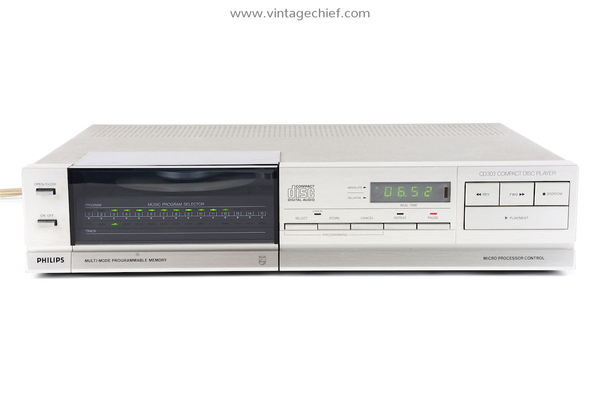Philips CD303 CD Player | Philips CDM-0 CD Mechanism | Vintage ...