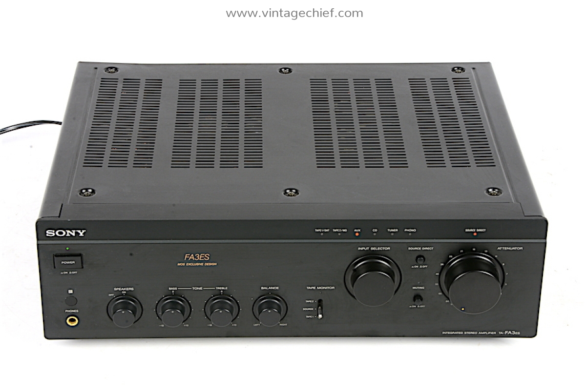 High End Sony TA-FA3ES Amplifier | Black | Phono | Sony ES