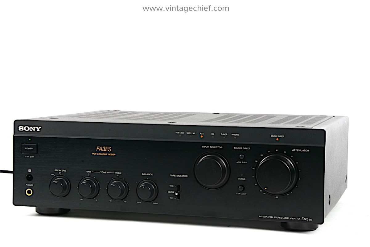 High End Sony TA-FA3ES Amplifier | Black | Phono | Sony ES