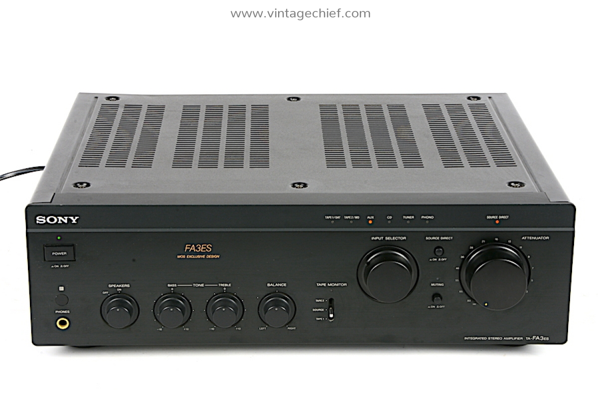 High End Sony TA-FA3ES Amplifier | Black | Phono | Sony ES