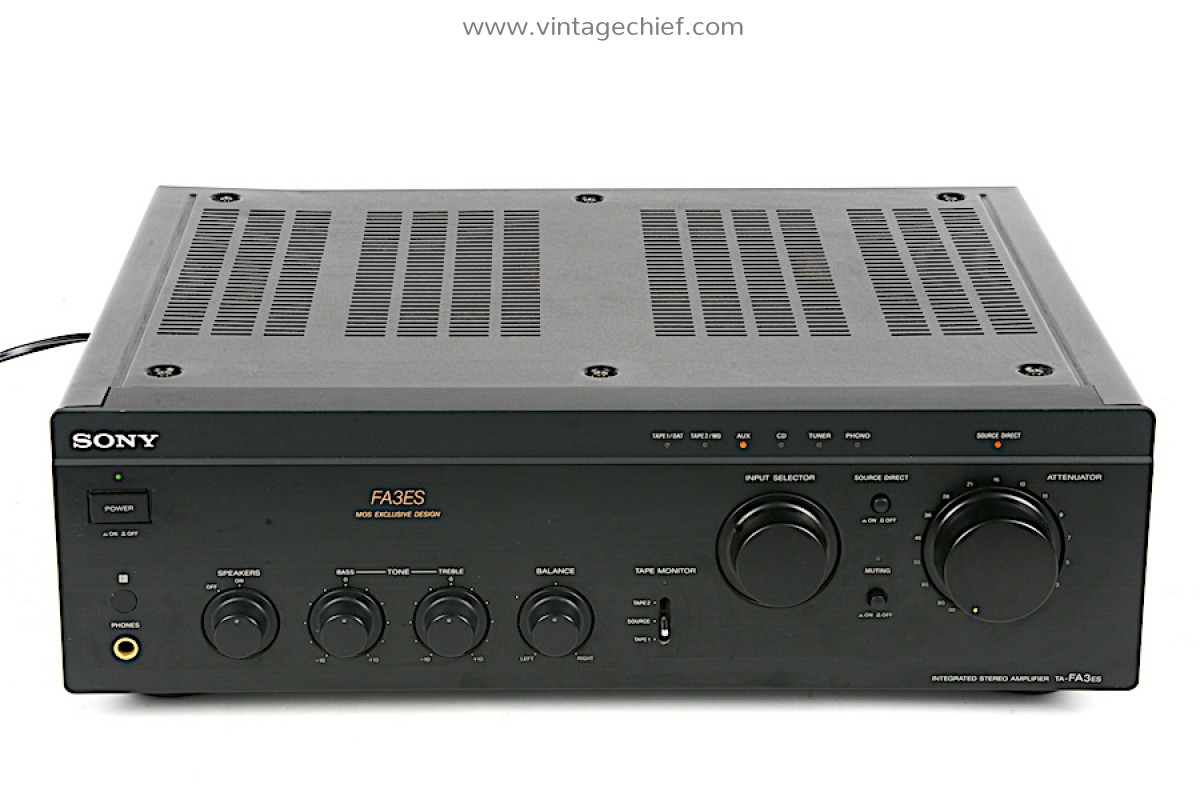 High End Sony TA-FA3ES Amplifier | Black | Phono | Sony ES